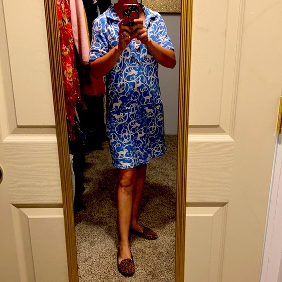 Lilly Pulitzer | Swim | 83 Off Lilly Pulitzer Blue Cover Up Euc | Poshmark